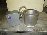 Item # MP80AXP-2C, Babbitt Pot 100-1000 °F On Waage Electric, Inc.